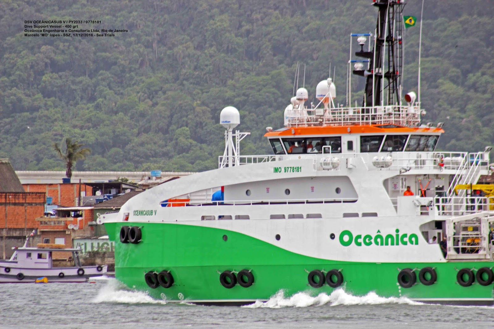 Santos Shiplovers: SDSV Oceânicasub V / PY2033 - Sea Trails prior ...