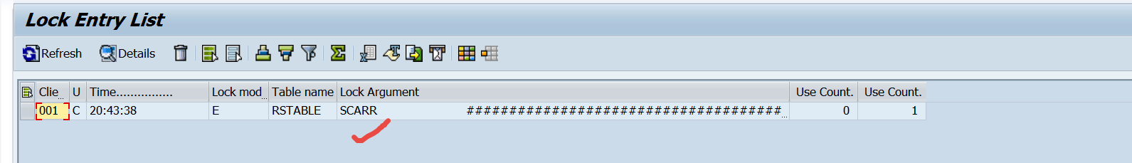 TECHSAP : Locking DB table in SAP by Standard Function Module