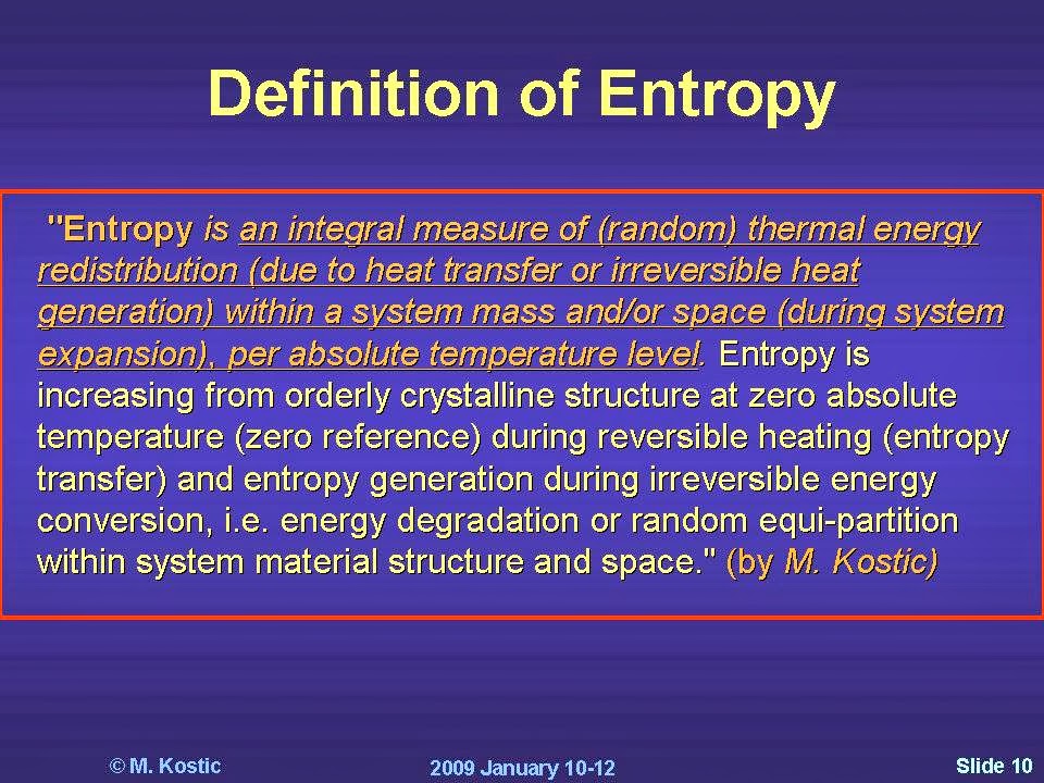 Entropy Definition Chemistry