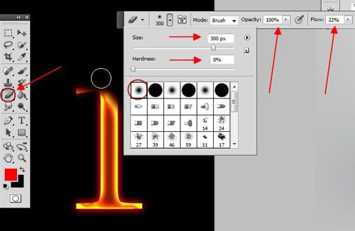 Membuat Tulisan Efek Api di Photoshop - Tutorial Photoshop Untuk Pemula