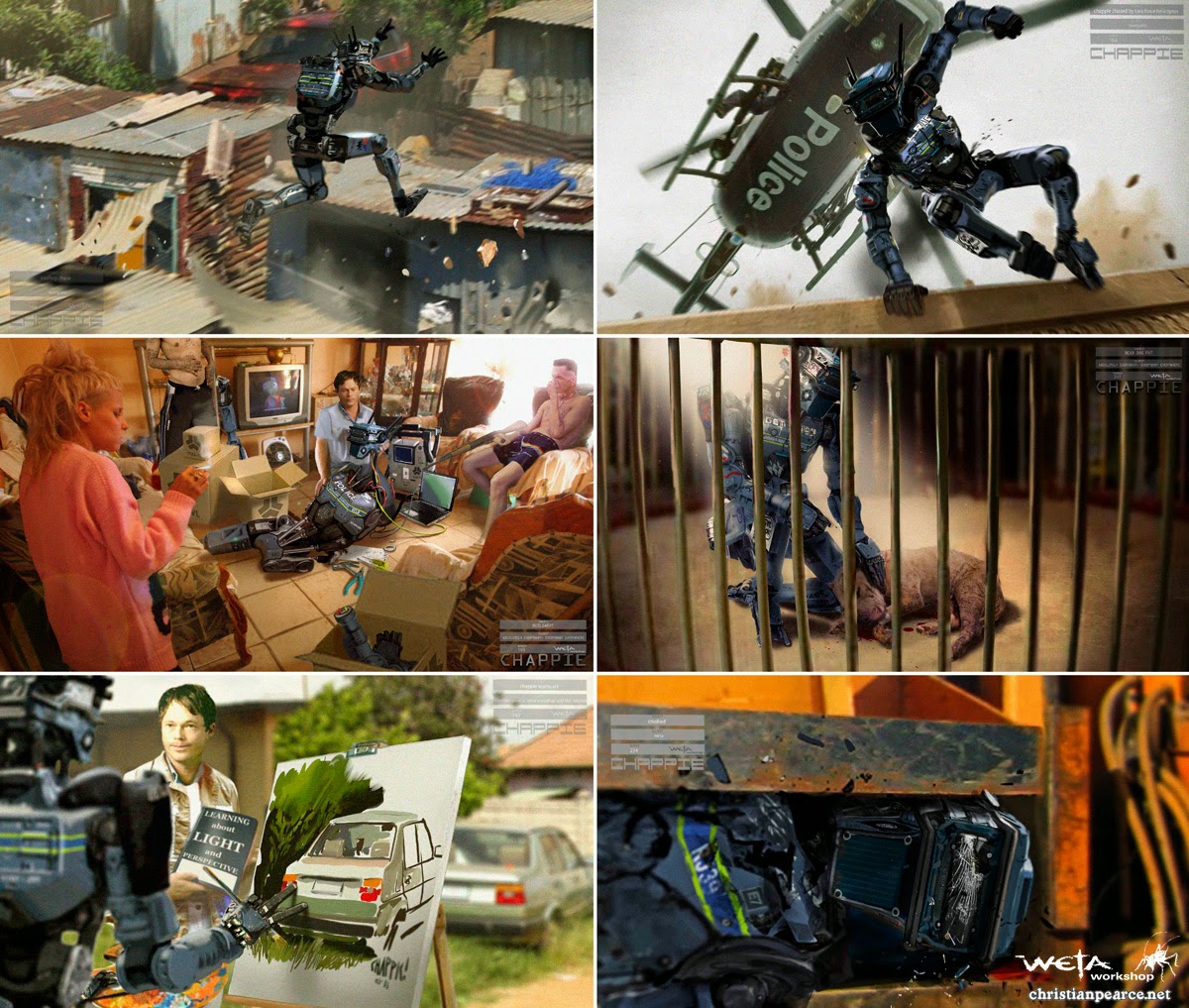 Christian Pearce: Chappie Concept Art - part 1!