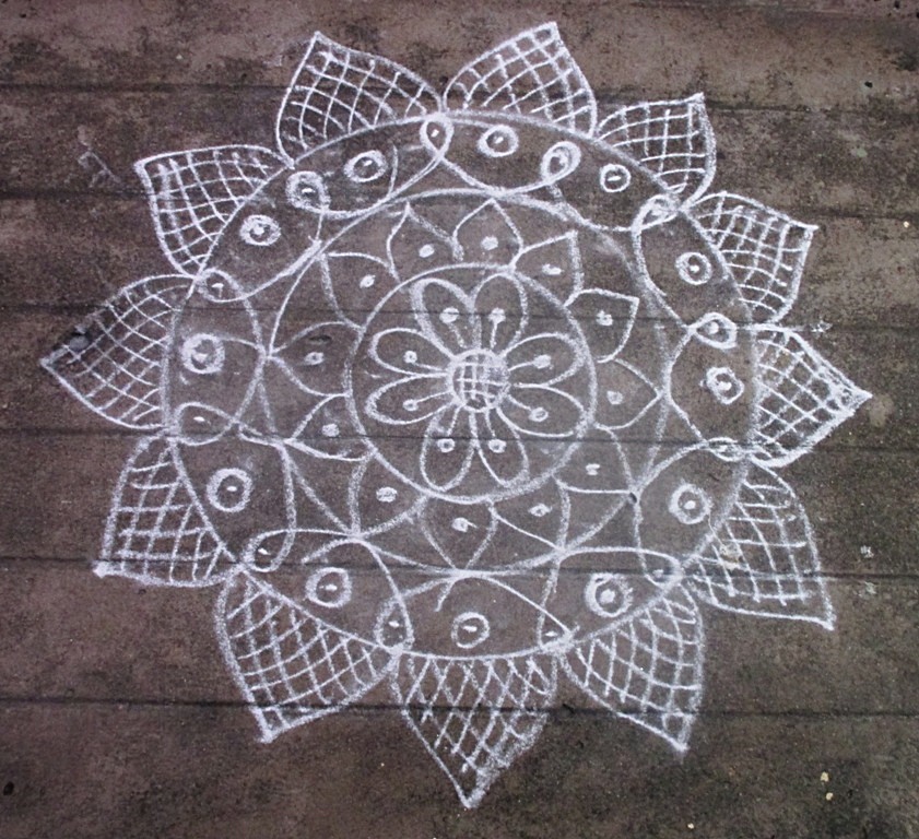 Free hand kolam designs