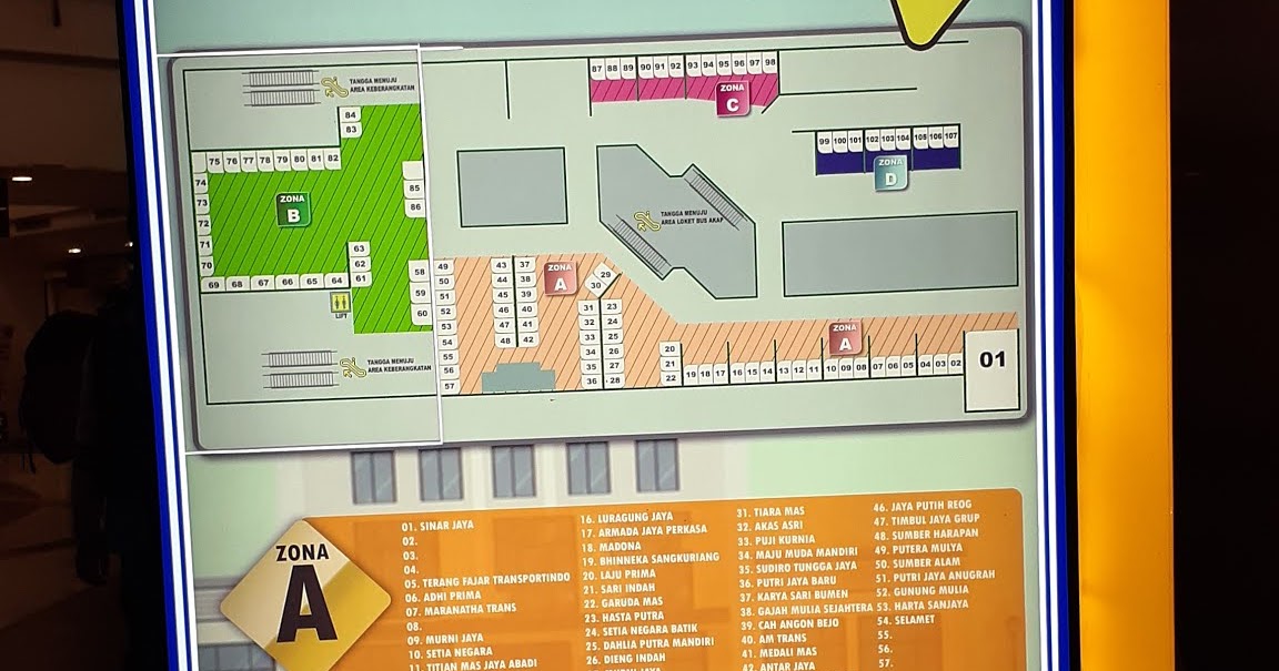 Myspaceblog: Denah Loket Bus di Terminal Pulo Gebang