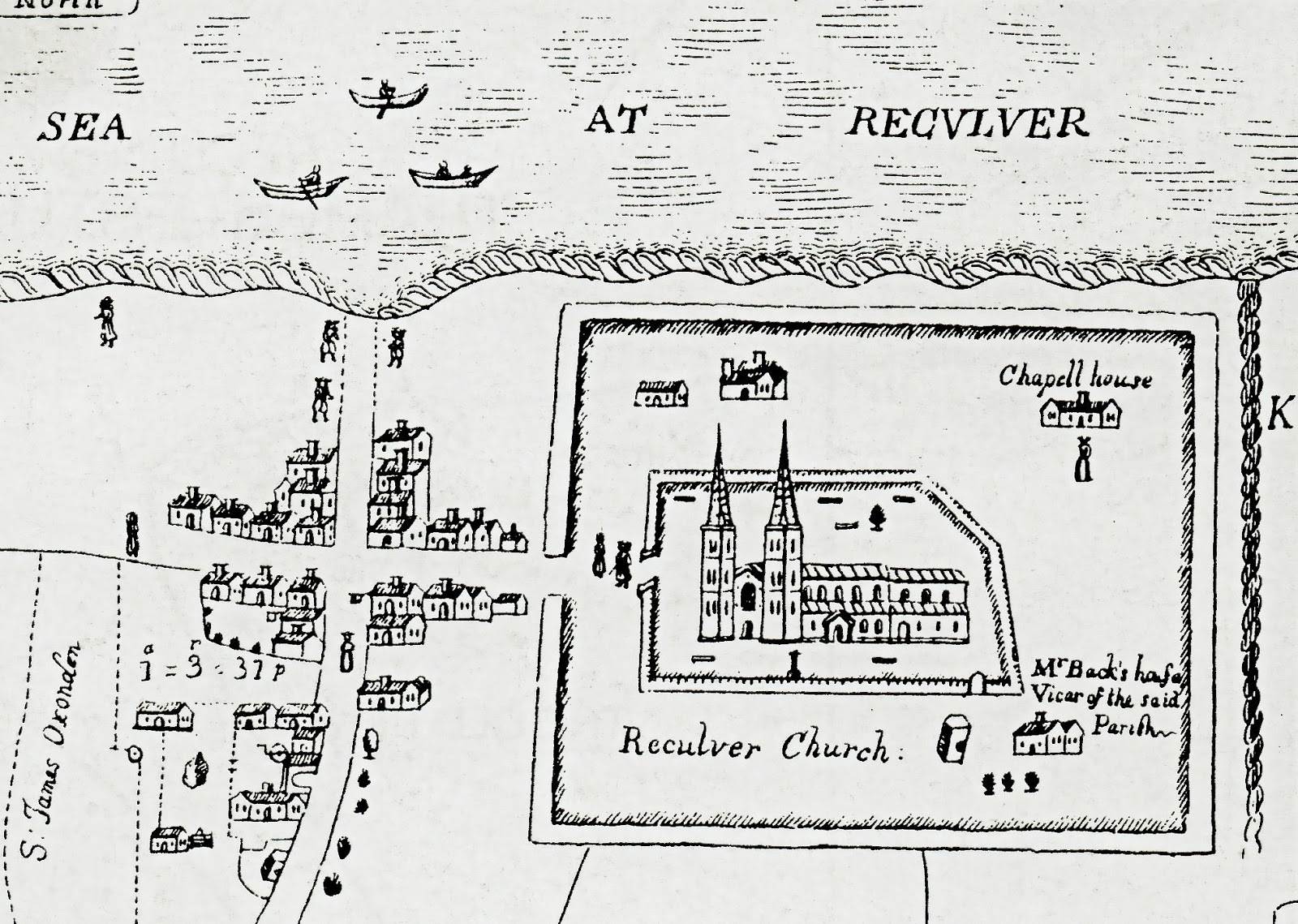 O LIVRO DE AREIA: As torres gémeas de Reculver