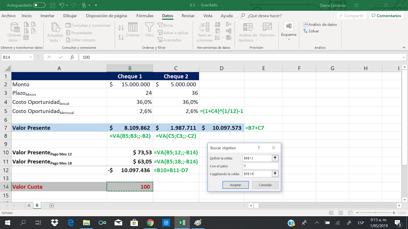 Finanzas, excel, vba, sql y algo más...: Finanzas: Pago de Deuda Relación de Equivalencia ...