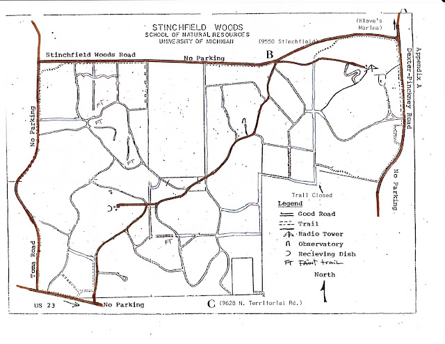 Stinchfield Woods: Caretaker's Blog: Map of Stinchfield
