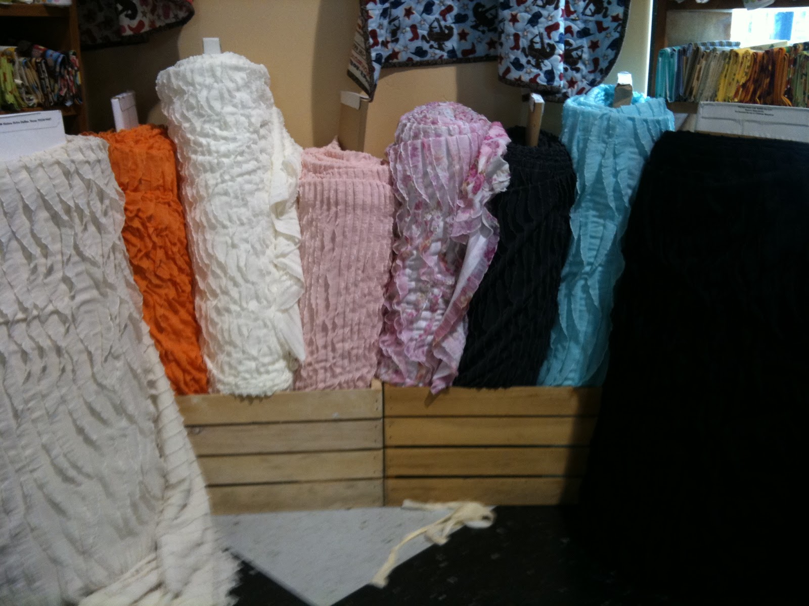 Material Girls Quilts: Ruffles, Ruffles and more Ruffles