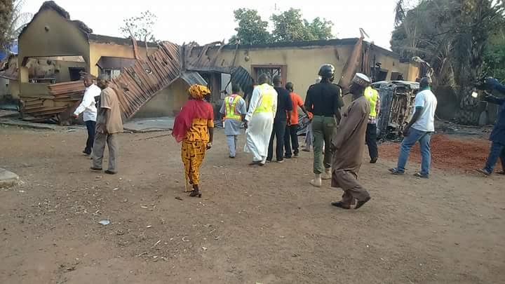 Photos show damage caused by unknown gunmen attacks in some communities ...