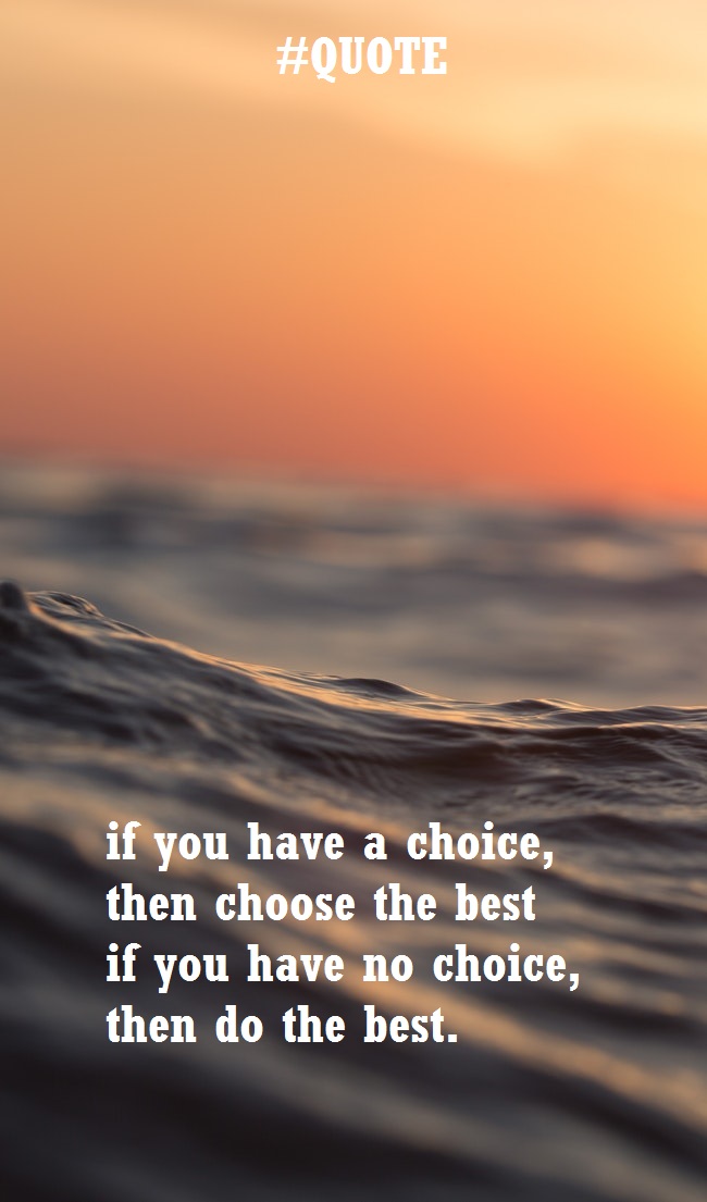 Do The Best | I Think