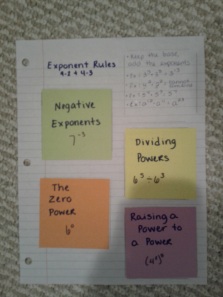 Math Techniques and Strategies: Math Notebook