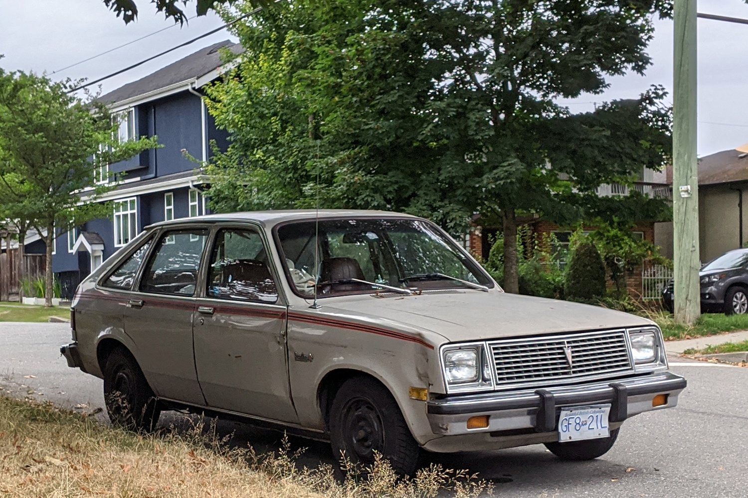 Old Parked Cars Vancouver: 1980 Pontiac Acadian 4dr
