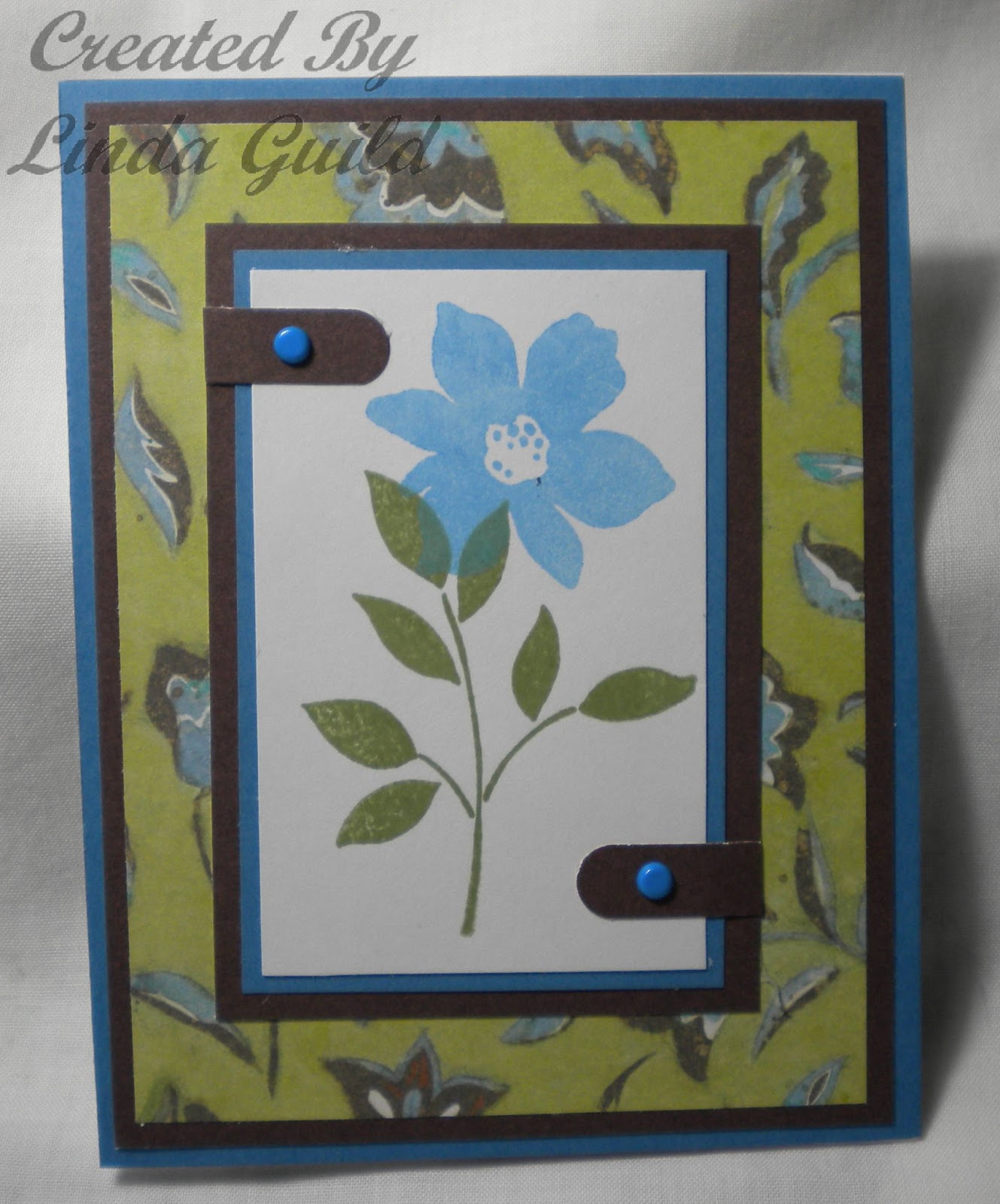 Nothin' Fancy: Blue Flower Card