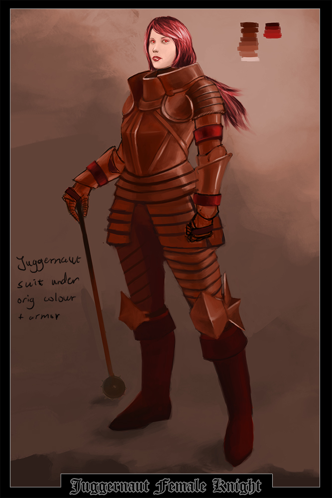 Chillstrand's art: Juggernaut Female Knight