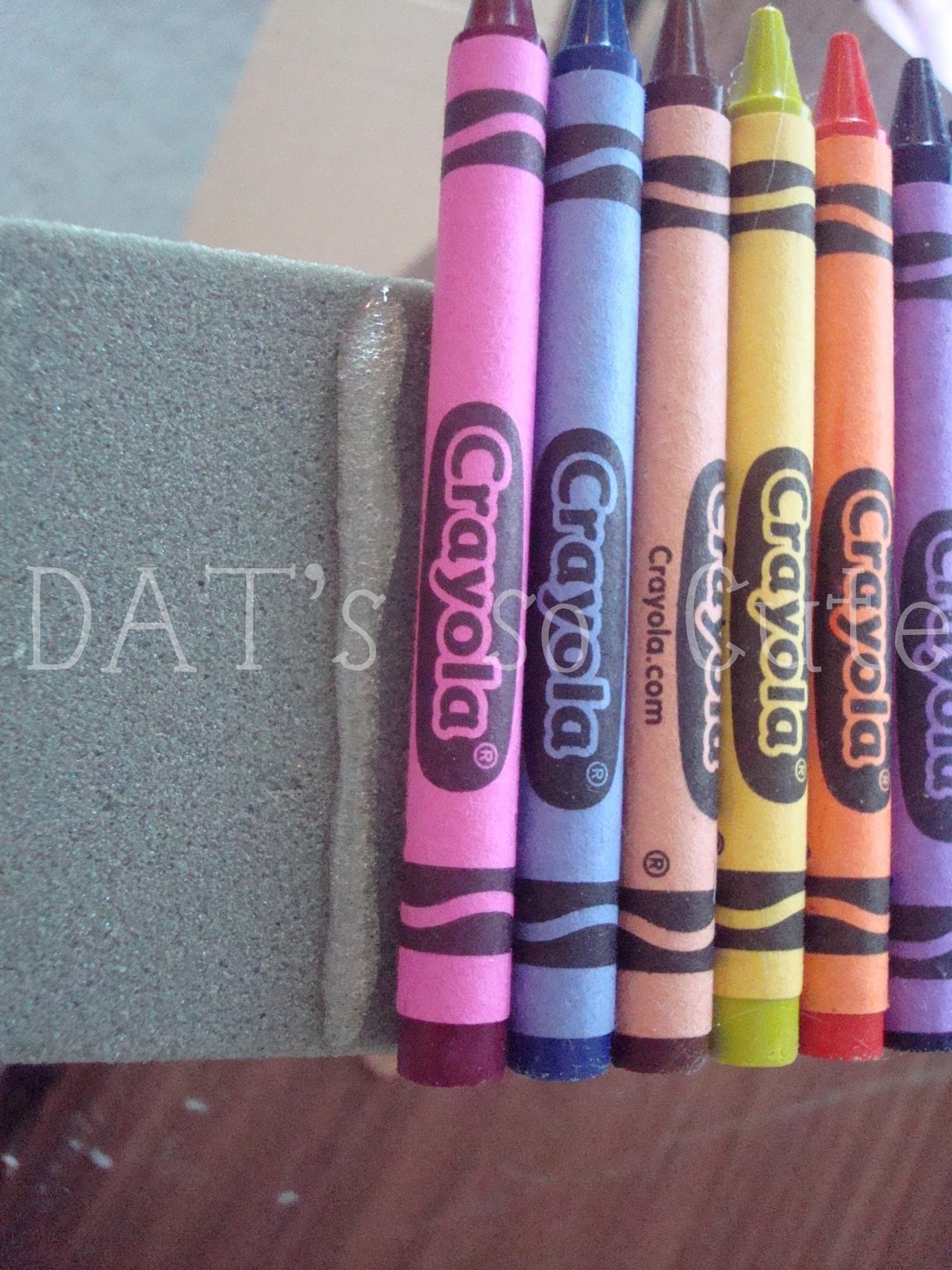 DAT's so Cute: Crayon Centerpiece