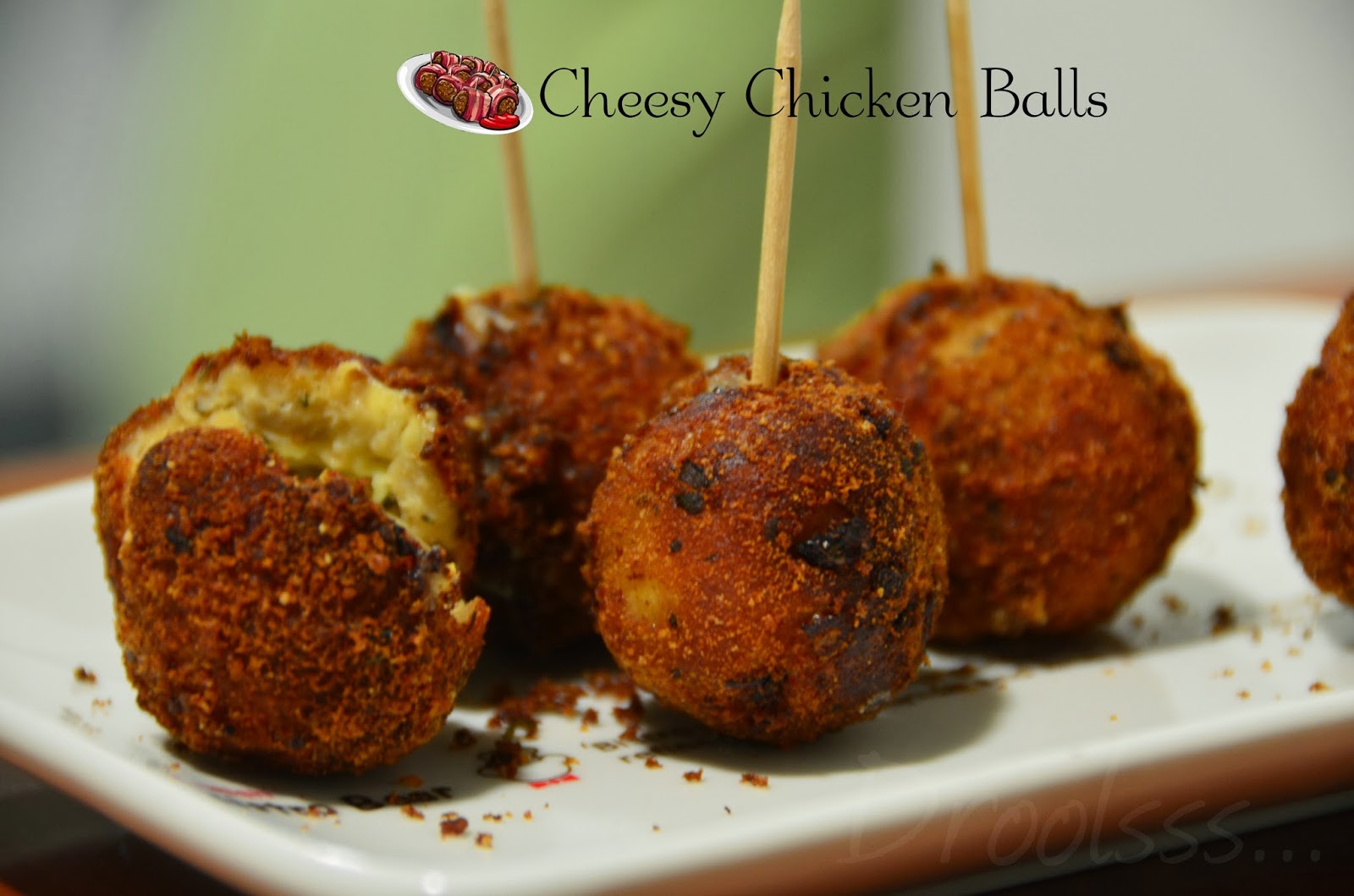 Droolsss . . .: Cheesy Chicken Balls