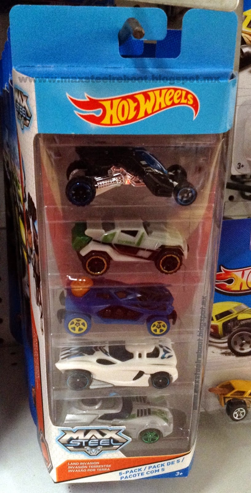 Max Steel Reboot: 5-Packs Hot Wheels de Max Steel 2014