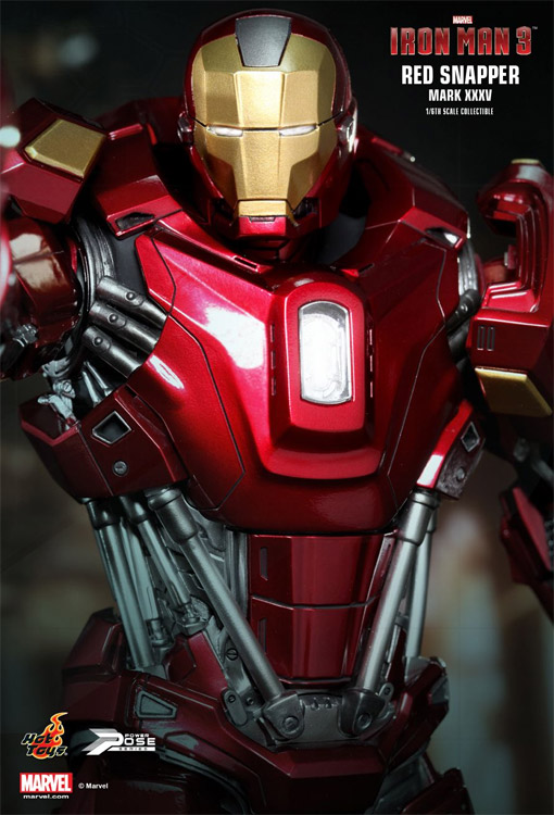 Marvel Discovery: Iron Man 3: Armadura Red Snapper Mark XXXV – Figura ...