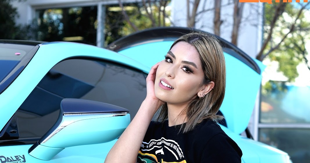 Beautiful Nicole Paz at 2020 Team Elevate Car Show