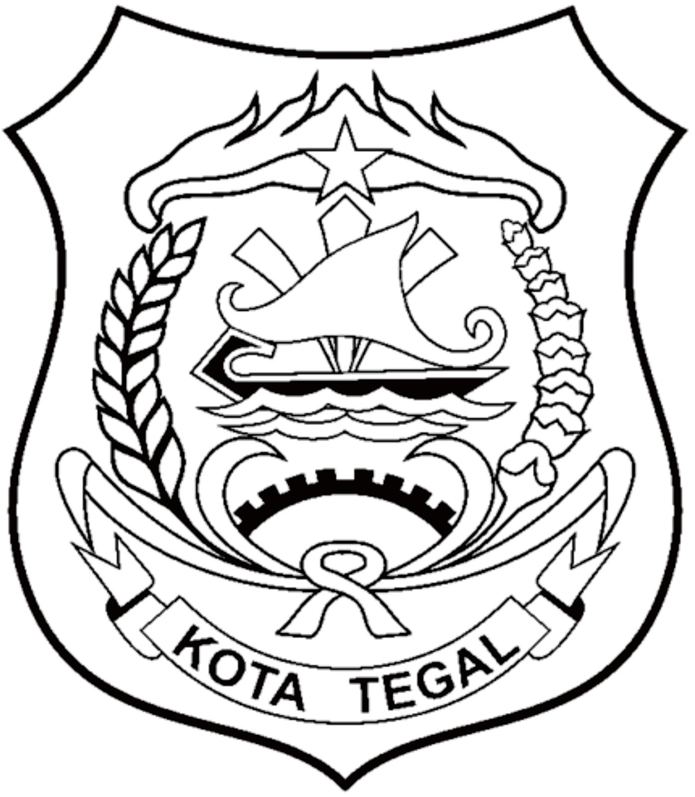 logo di kota tegal | Surya Print