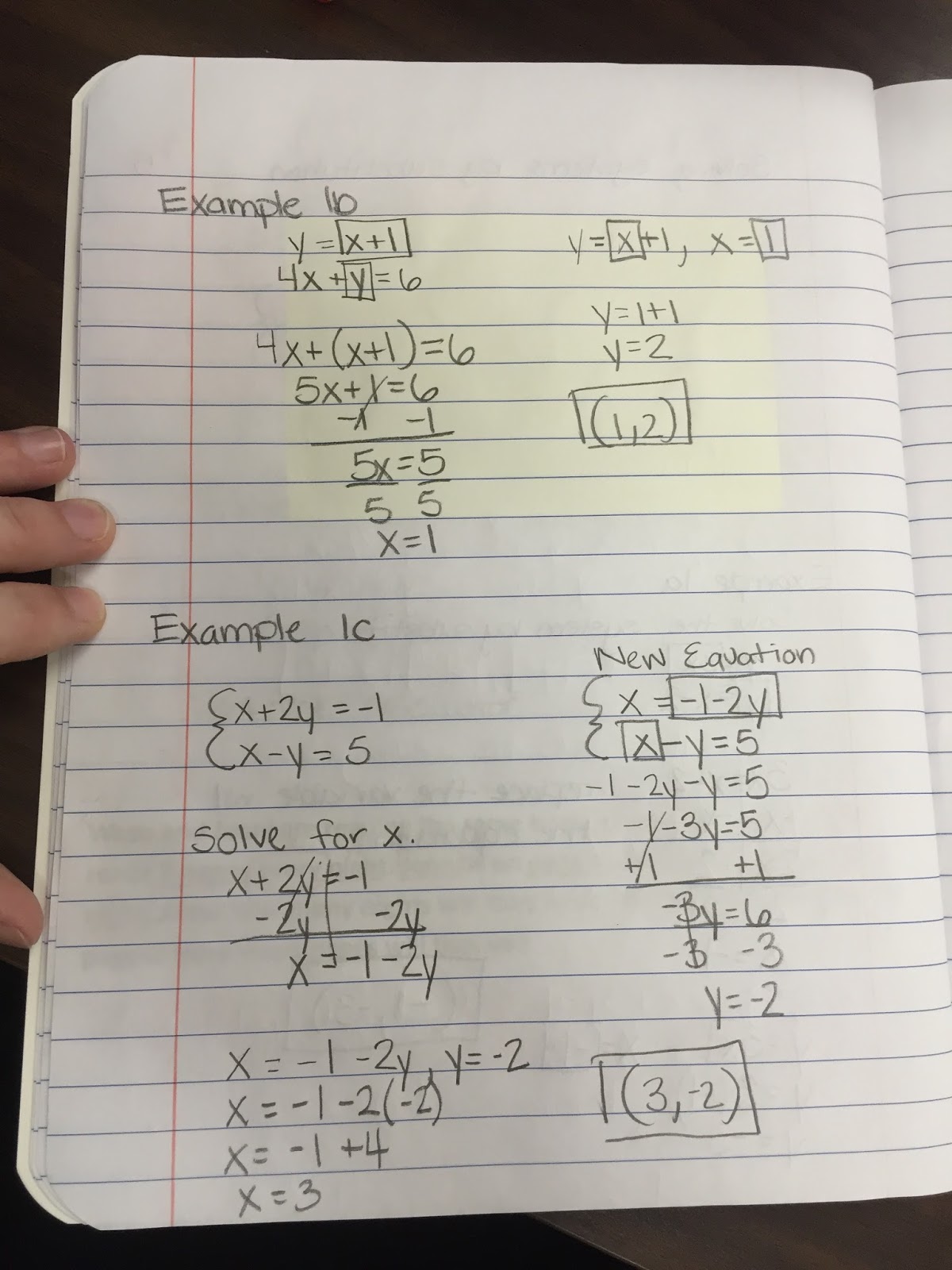 High School Math Fun: System of Equations: Substitution