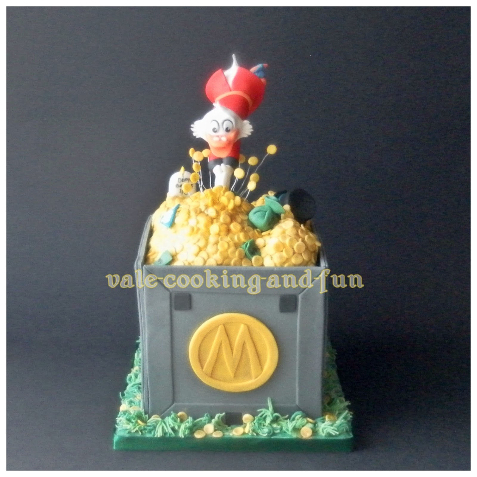 Cooking & Fun by Valentina: Scrooge McDuck Cake/Torte Dagobert Duck ...