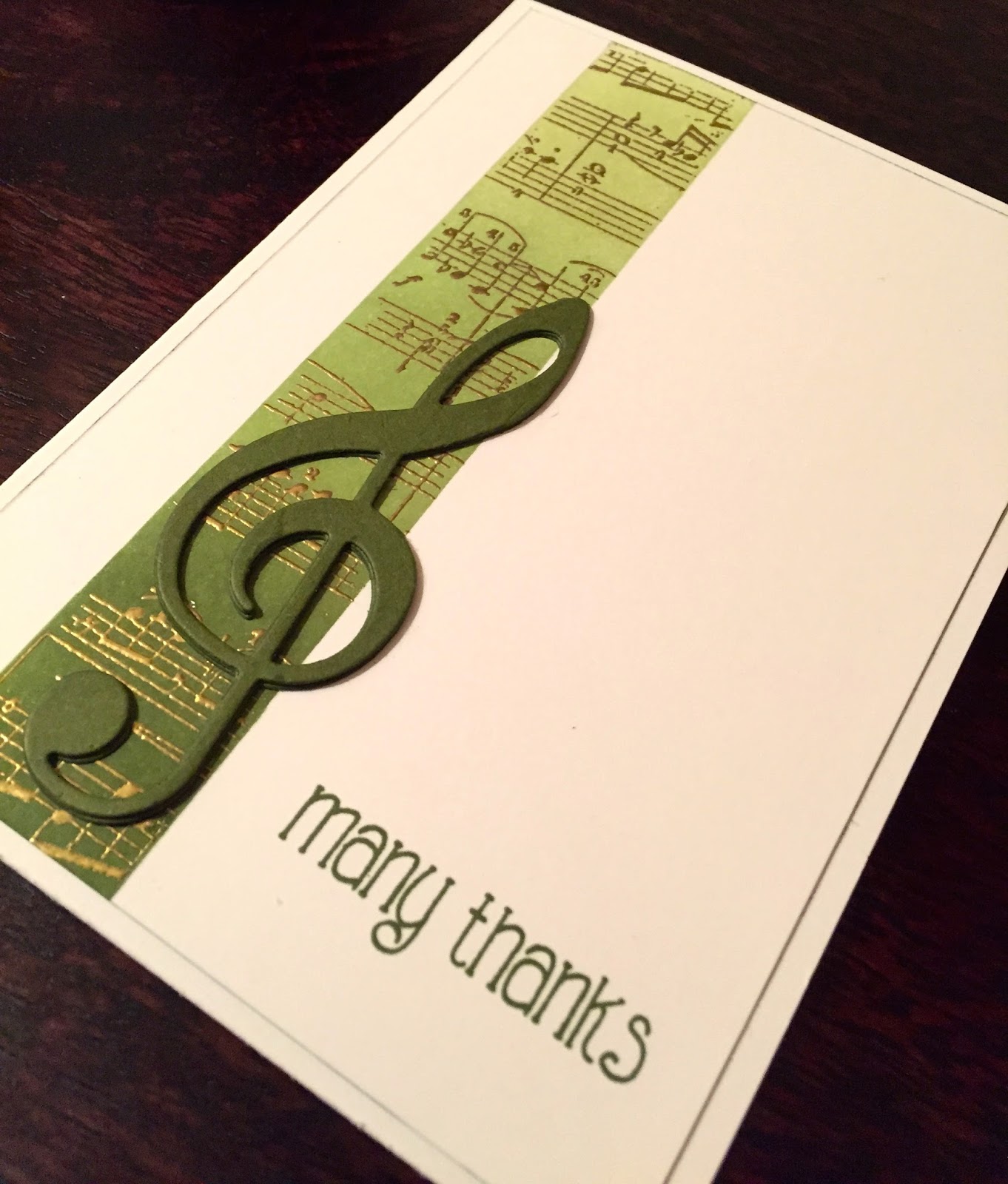 Thinking Stamping: Gold, green and musical