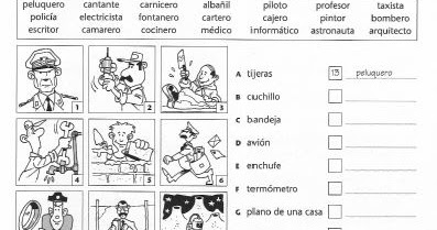INICIACION AL ESPAÑOL : APRENDO VOCABULARIO LAS PROFESIONES