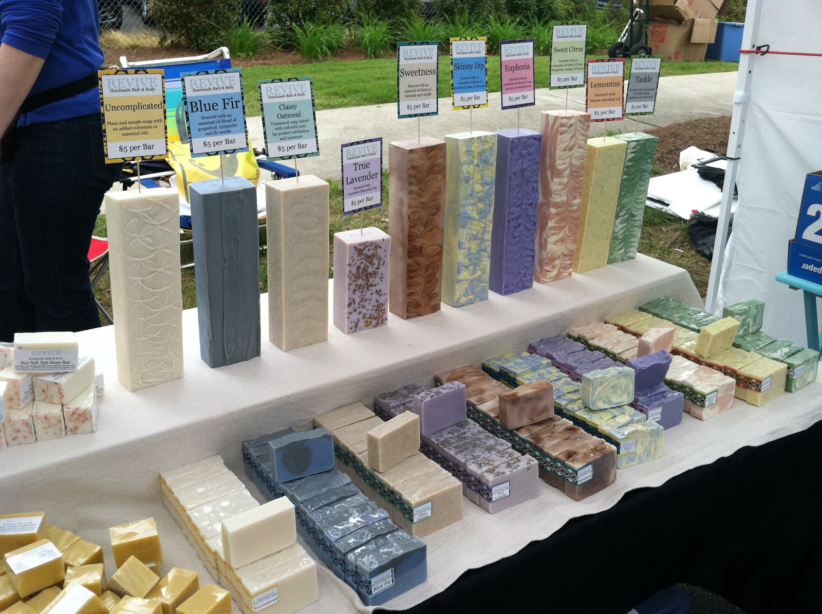 Soaps, Display and Soap booth on Pinterest