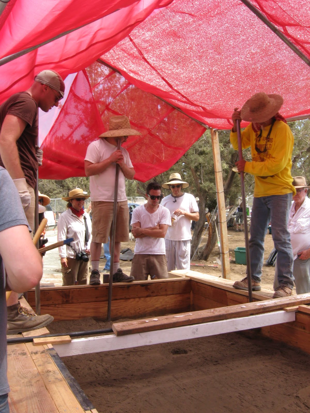 sb: rammed earth process