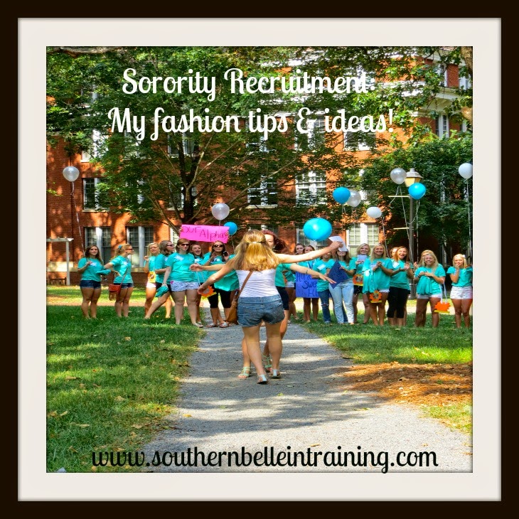 Sorority Recruitment: my fashion tips and ideas! | Southern Belle in ...