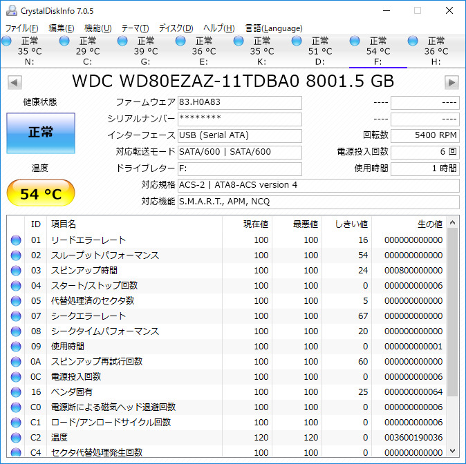 rcp193の道路についてのブログ(道路以外もあります): WDの8TB外付けHDD「MyBook」を買ったら、未知のHDD「WD80EZAZ ...