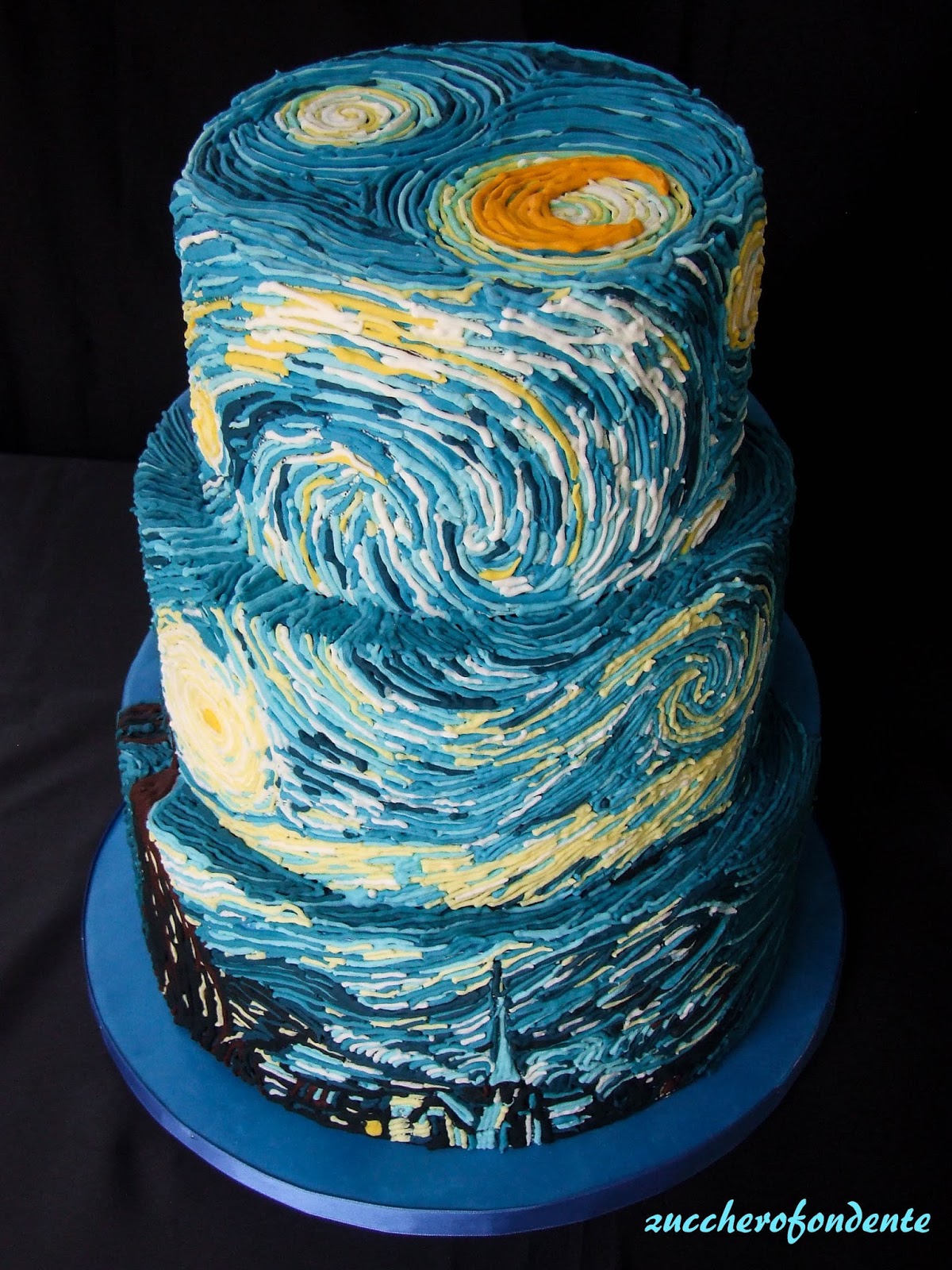 zuccherofondente: Van Gogh cake