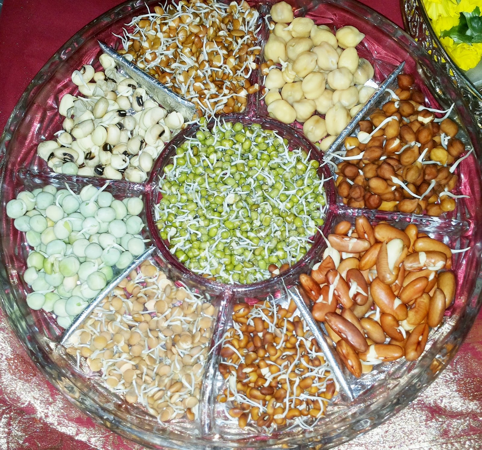 Poornima's Cook Book: Navadhaniya Sundal / Thengai Mangai Navadhaniya ...