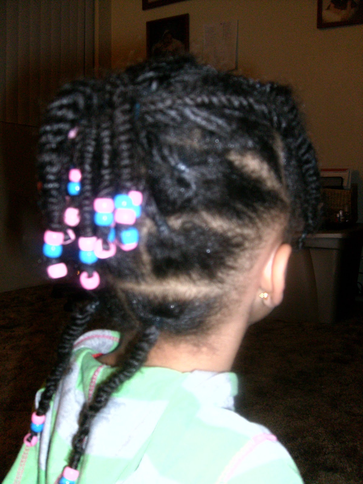 Desire to be Natural: Baby KD three strand/corn roll update Day 3