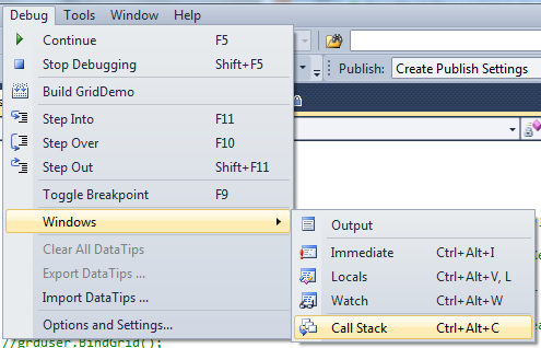 Pranay Rana: Help yourself in Debugging by using Call Stack and Immediate Window