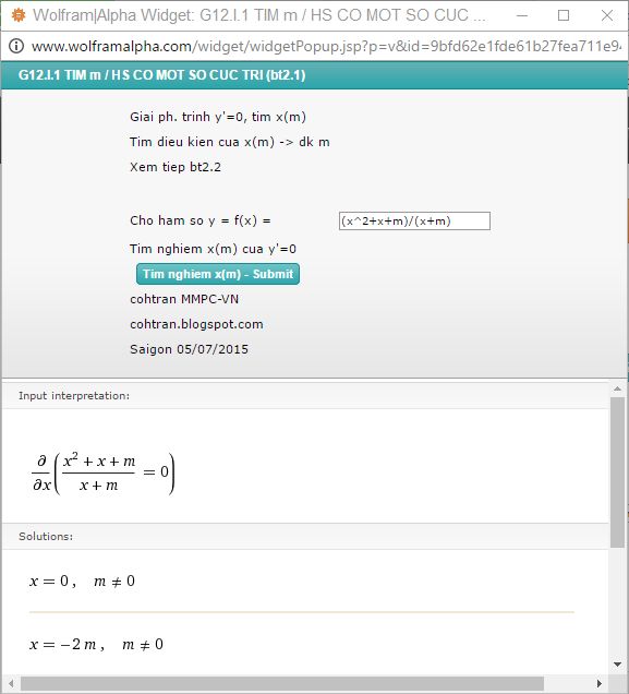 Toán - Cơ học ứng dụng: GIẢI TOÁN PHỔ THÔNG BẰNG CÁC CÔNG CỤ TRỰC TUYẾN ...