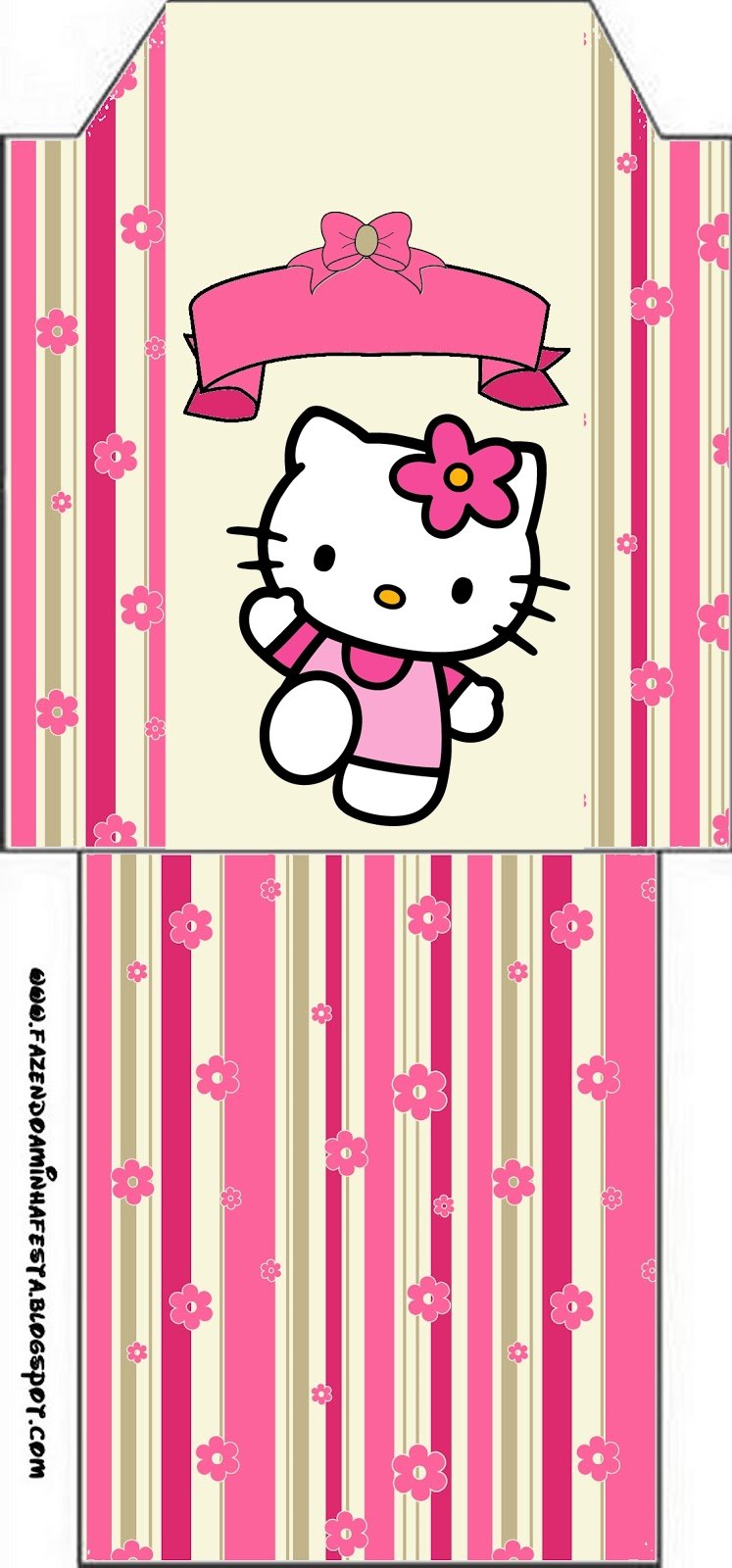 Hello Kitty with Flowers: Free Party Printables. - Oh My Fiesta! in english