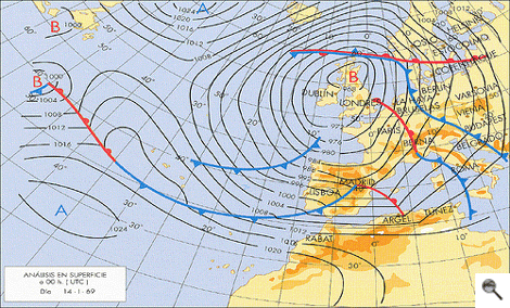 Biología y Geología 1º ESO: Mapas del tiempo atmosferico