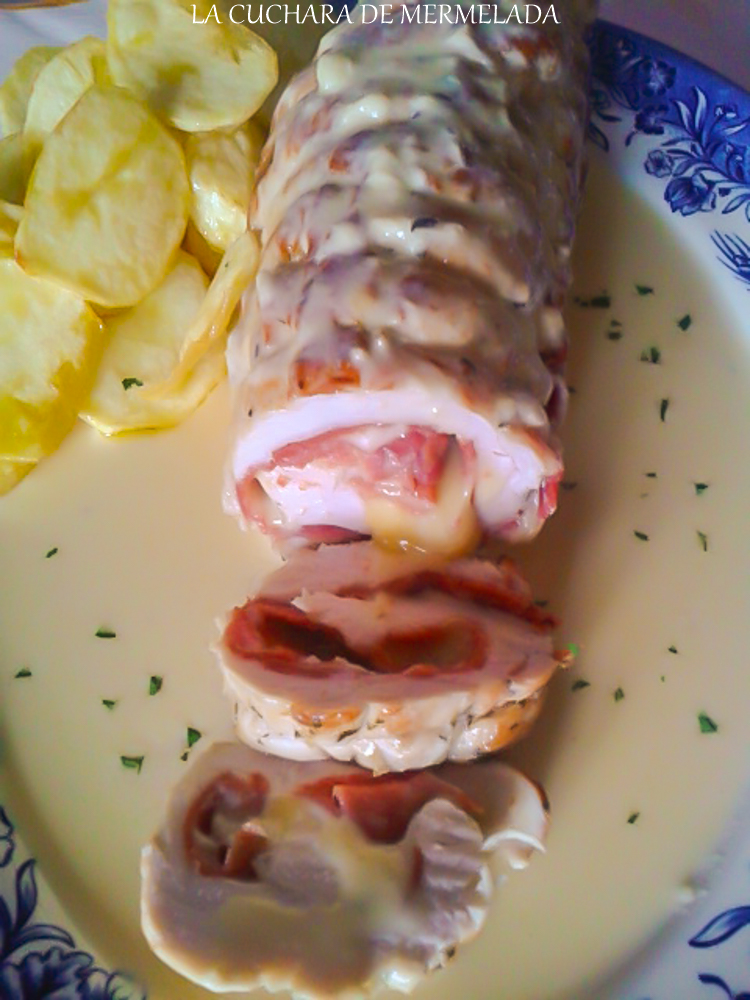 La Cuchara de Mermelada: Rollo de pechuga de pavo relleno de jamón