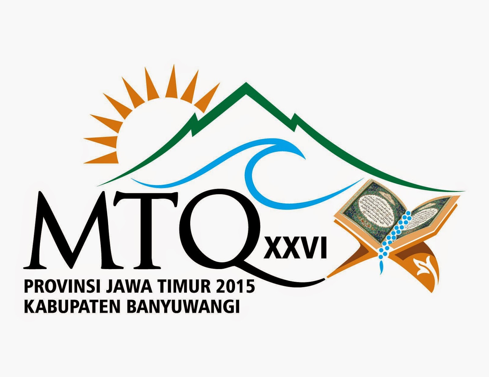 LOGO MTQ XXVI JAWA TIMUR TAHUN 2015 DI BANYUWANGI