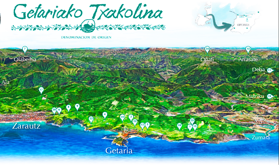 In Vino Viajas : Na rota do vinho Txakoli de Getaria: especialidades ...