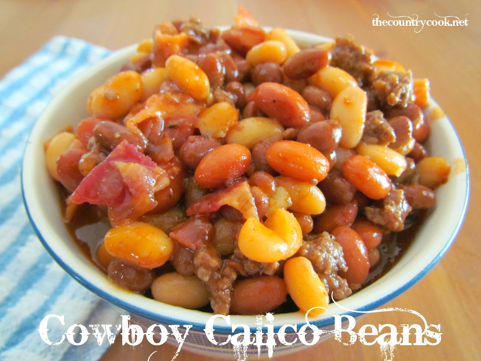 Cowboy Calico Baked Beans - The Country Cook