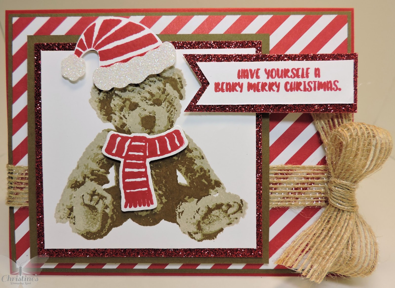 Christine's Stamping Spot: Beary Merry Christmas - A Sweet Stampin' Up ...