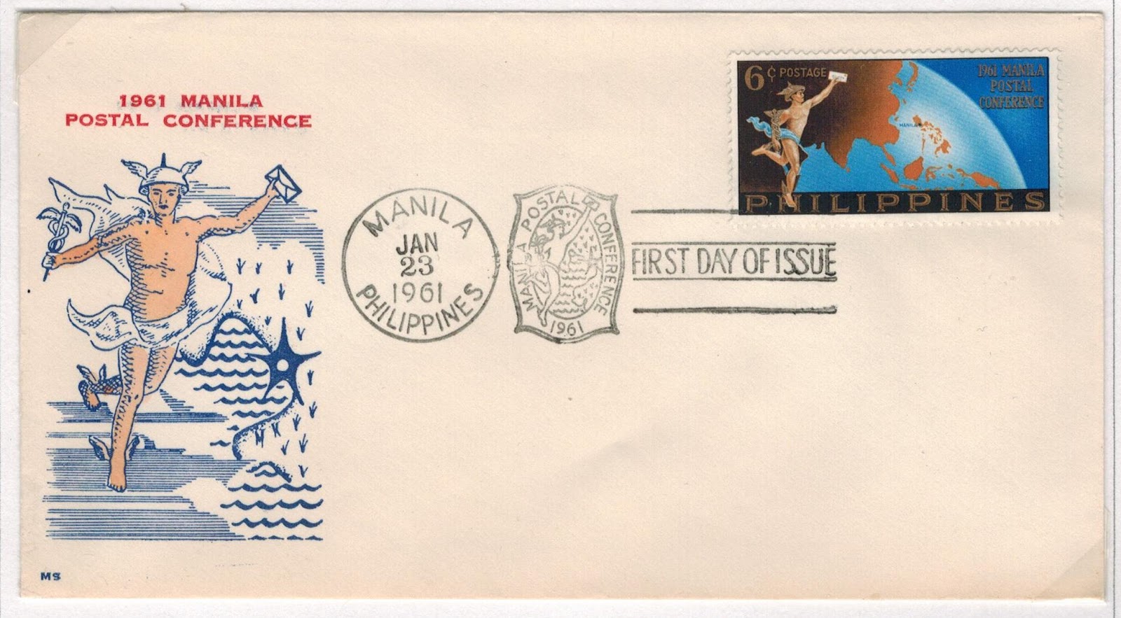 Philippine Republic Stamps : 1961 Manila Postal Conference