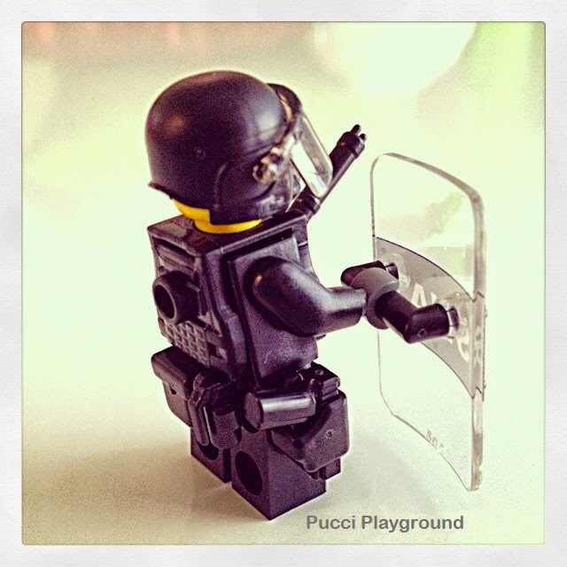 Pucci Playground: LEGO S.W.A.T. Riot Officer Minifigure, Custom Made