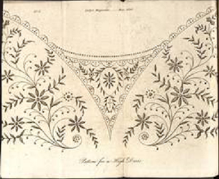 Regency Fan: Lady's Magazine 1816-1818 - Embroidery Patterns