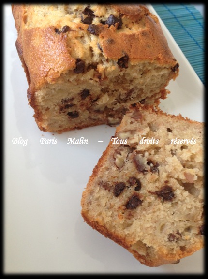Bons plans à Paris... et ailleurs !: Cake banane, noix et pépites de ...