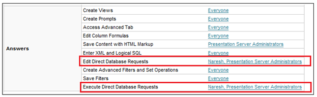 OBIEE: Direct database request in OBIEE - Part 1