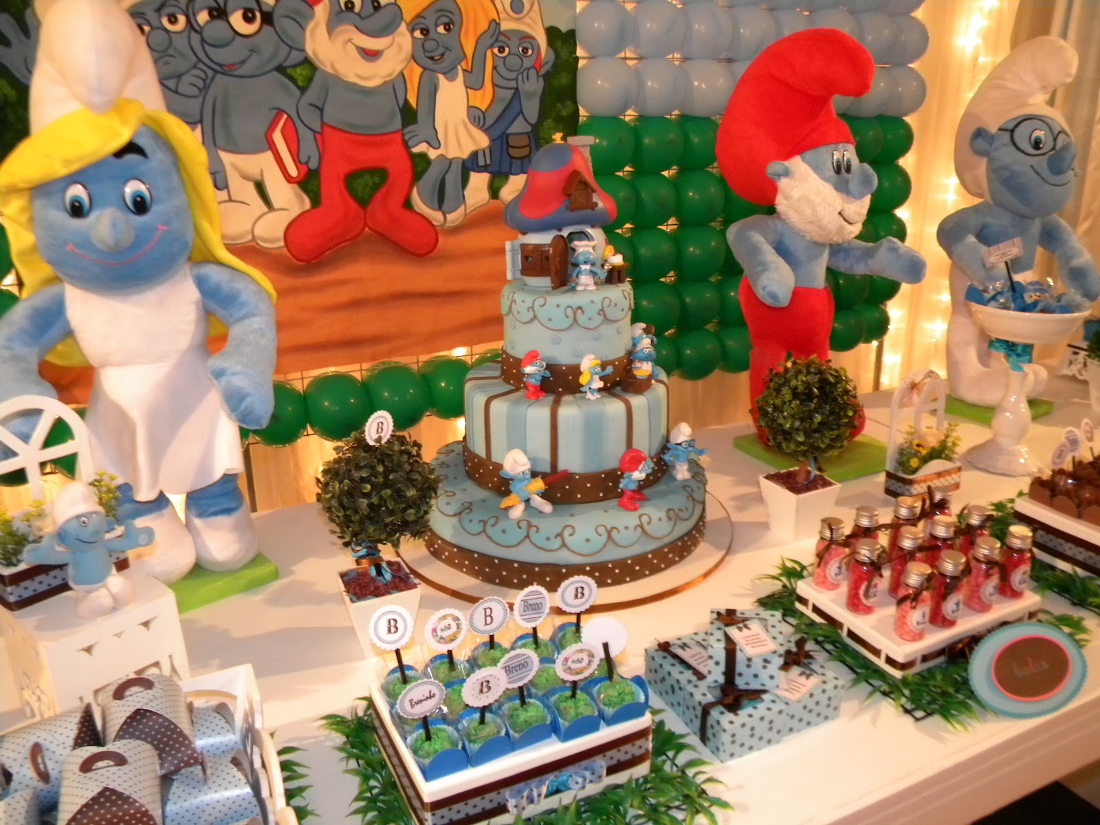 Chef Menezes Eventos.: Festa tema Smurfs
