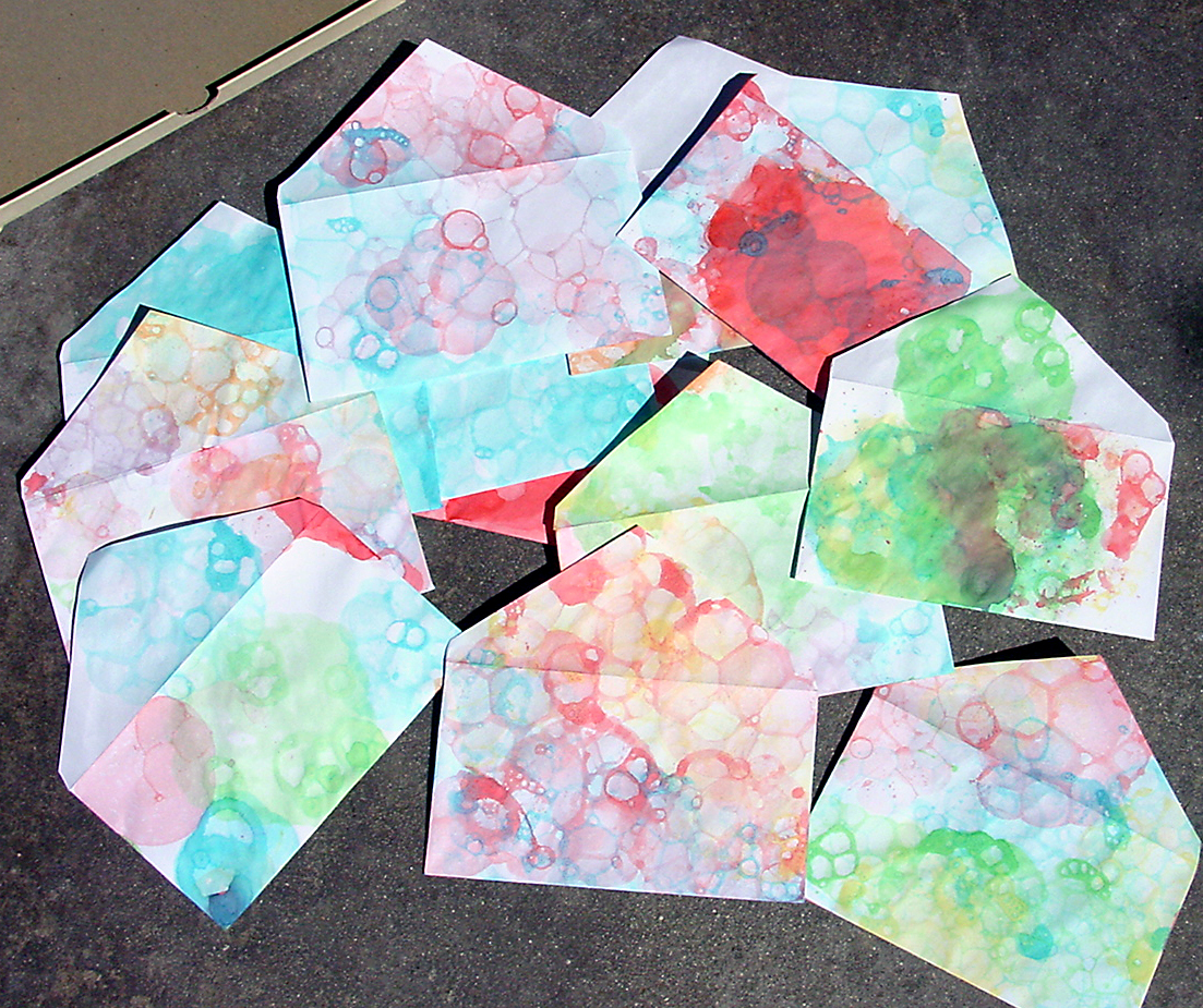 The Real Leopardstripes: Bubbly Dip-Dye Sci-Fi Stationery- cheap, fun ...